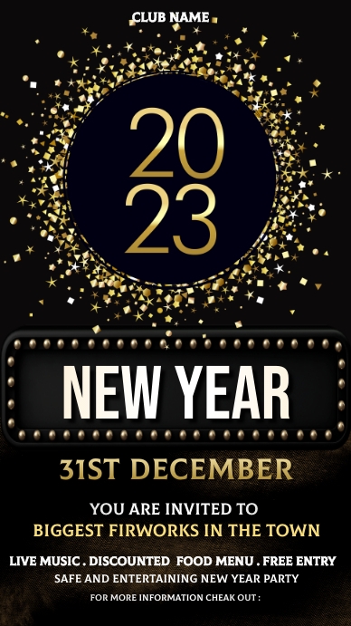 New year flyers Template | PosterMyWall
