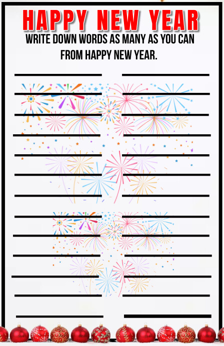 New year game design flyer Template | PosterMyWall