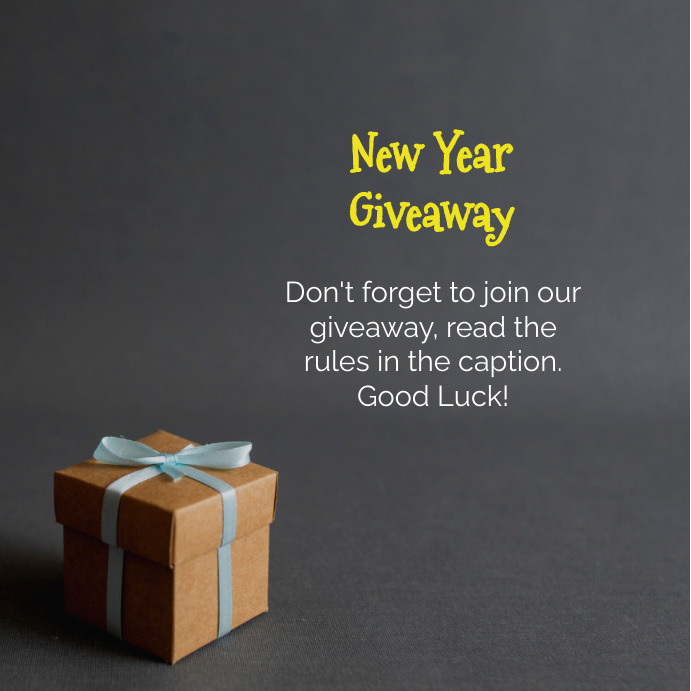 NEW YEAR GIVE AWAY Template | PosterMyWall