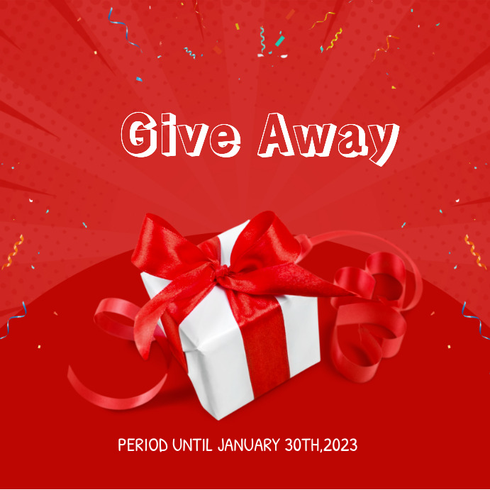 NEW YEAR GIVE AWAY Template | PosterMyWall