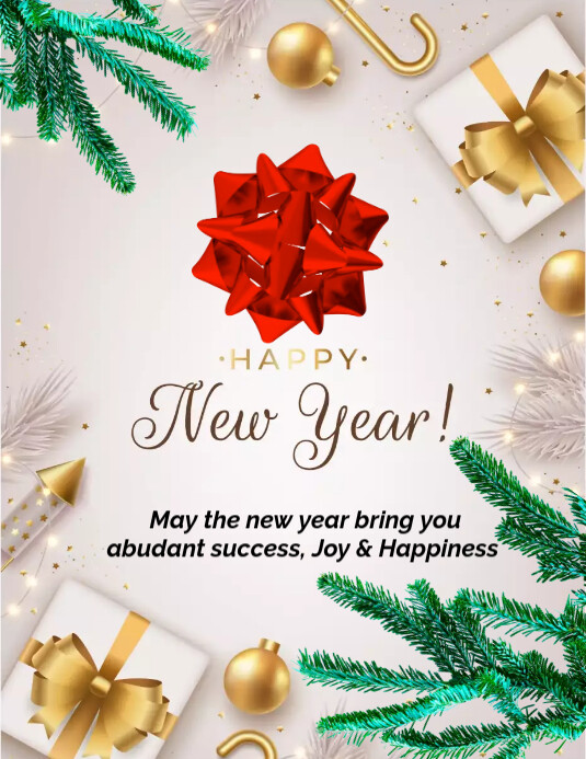 New year greeting card Template | PosterMyWall