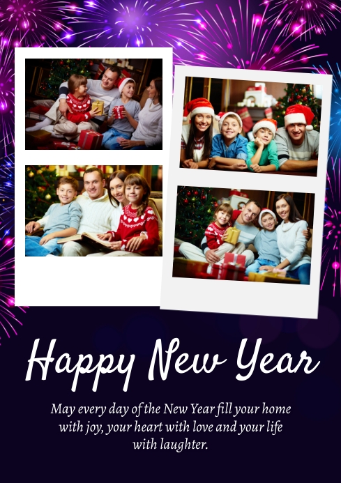 New Year Greeting Template | PosterMyWall