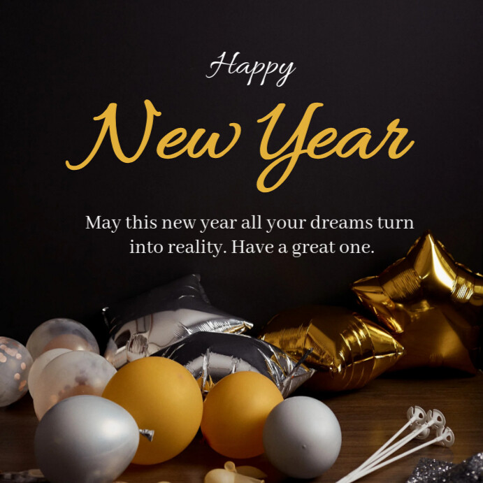 New year greeting Template | PosterMyWall