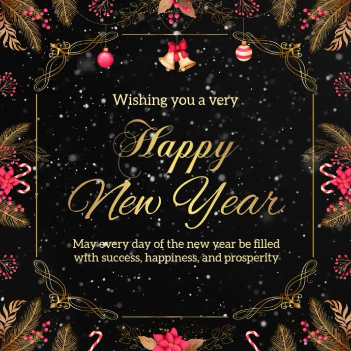 New year greeting Template | PosterMyWall