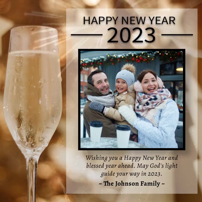 New Year Greeting Template | PosterMyWall