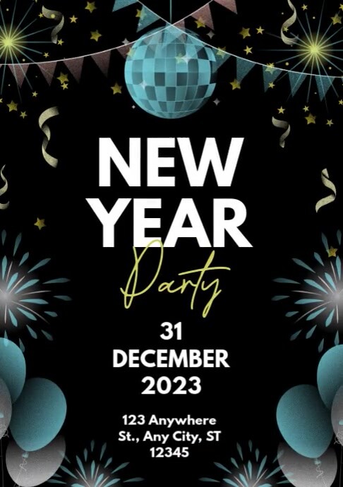 New Year Invitation Template | PosterMyWall