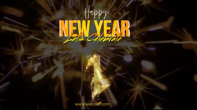 New year lets celebrate firework count down Template | PosterMyWall