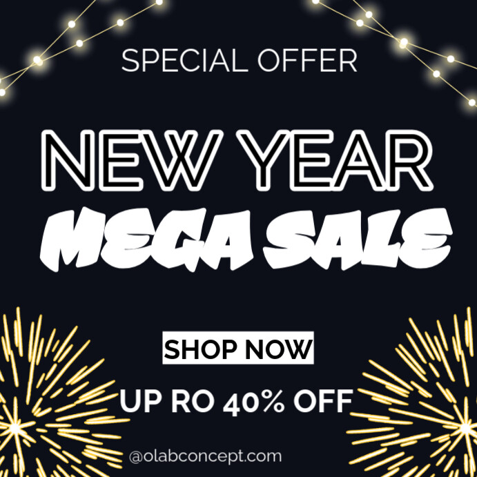New year maga sales Template | PosterMyWall