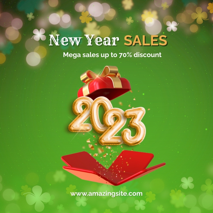 new year mega sales 2023 Template | PosterMyWall