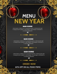 New Year Menu Template | PosterMyWall