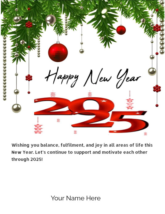New year message and greetings Template | PosterMyWall