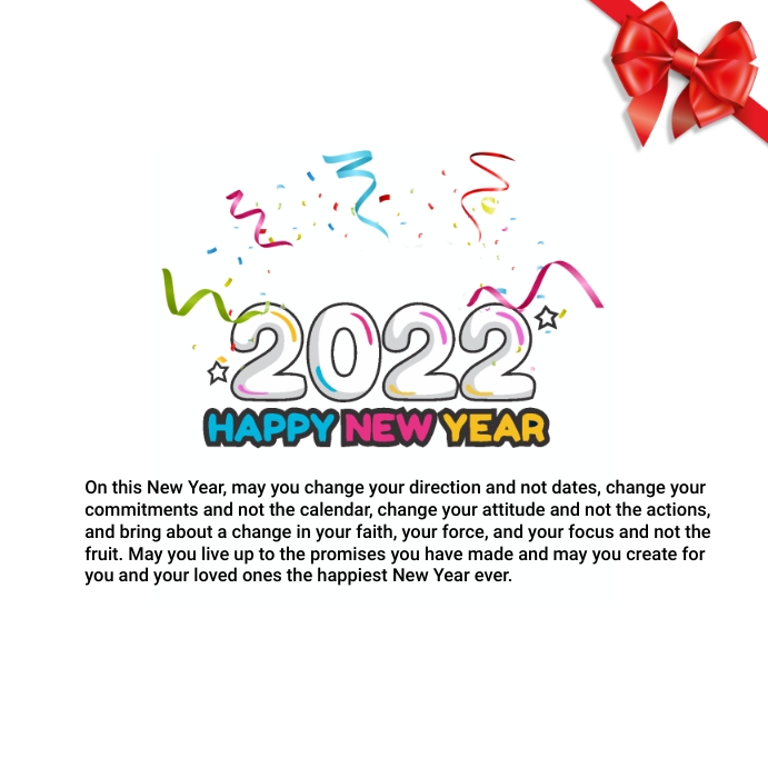 New year message Template | PosterMyWall