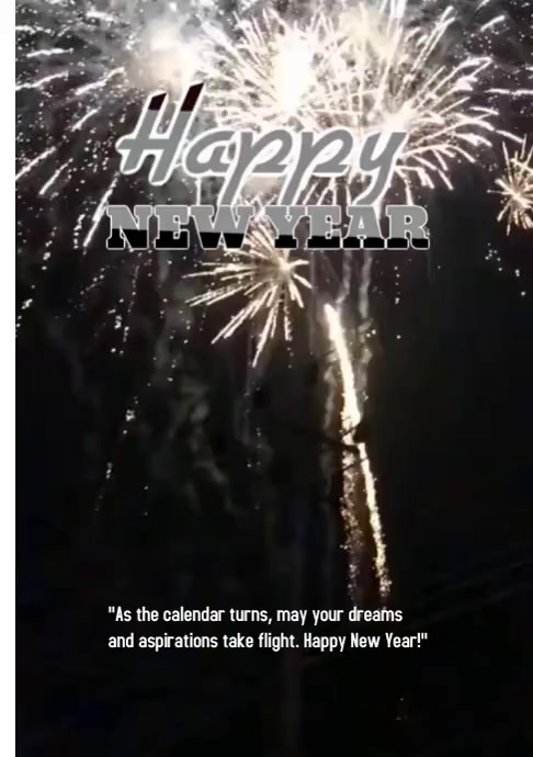 New year motion Template | PosterMyWall