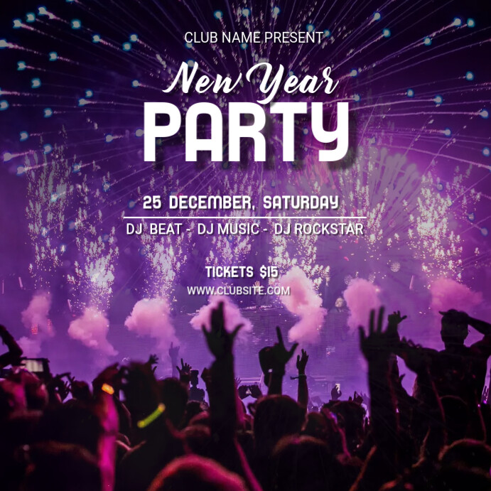 New Year Party Banner Template | PosterMyWall
