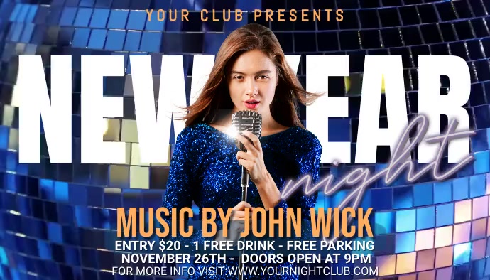 New Year Party Blog Template | PosterMyWall