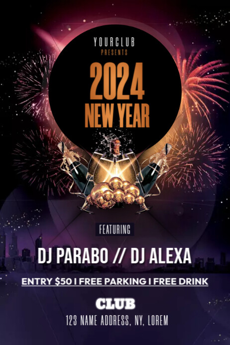 New Year Party Template | PosterMyWall