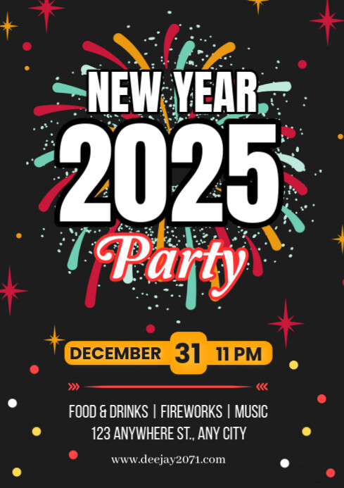 New Year Party Template | PosterMyWall