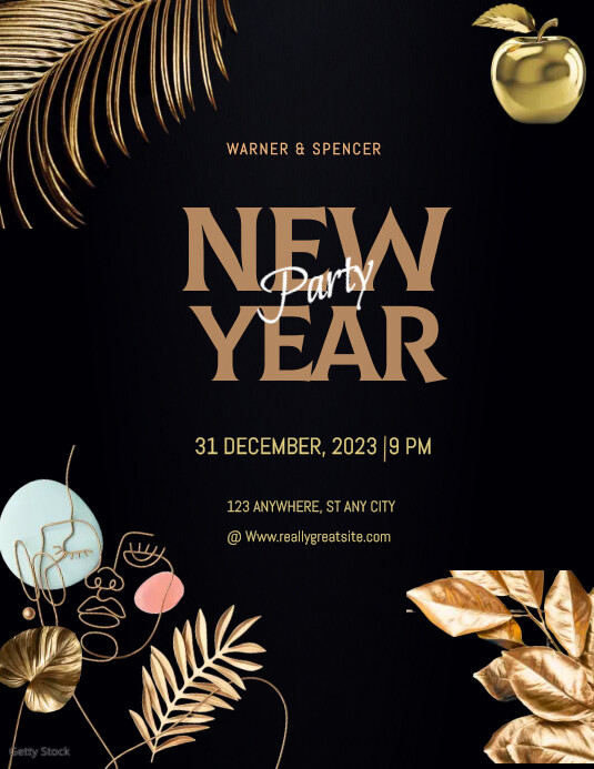 New Year Party Template | PosterMyWall