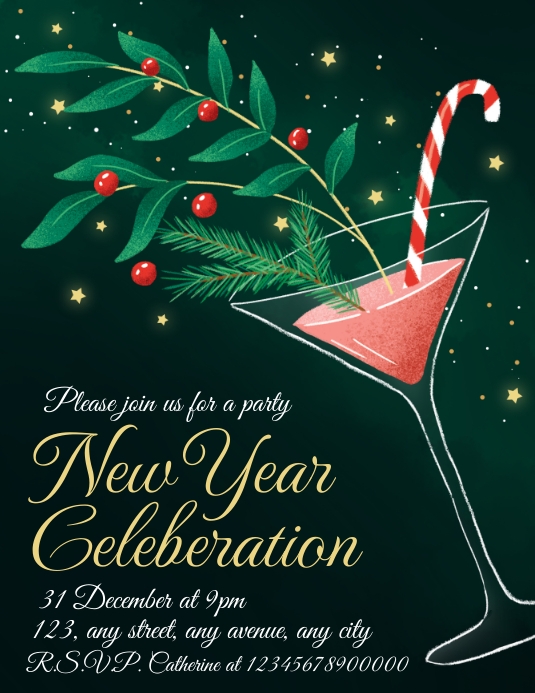 New Year Party Template | PosterMyWall