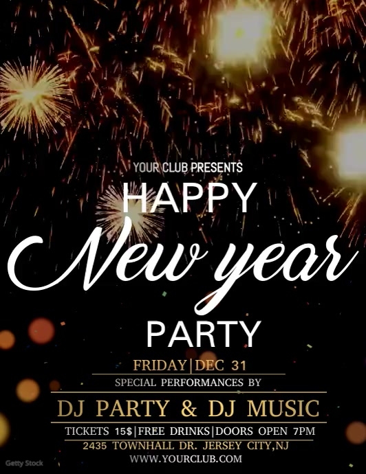 New year party Template | PosterMyWall