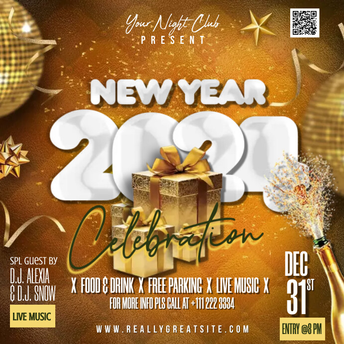 Modèle New year party | PosterMyWall