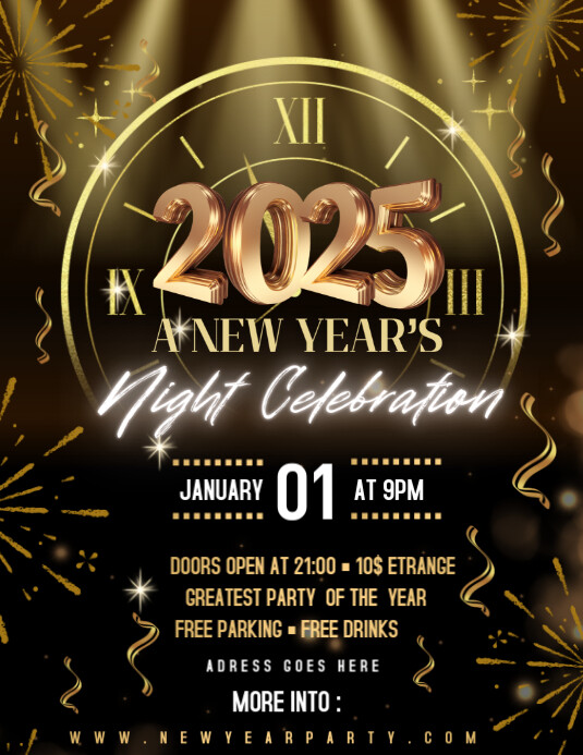 new year party Template | PosterMyWall