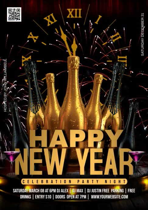 New year party Template | PosterMyWall