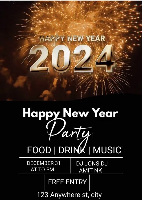 new year party Template | PosterMyWall