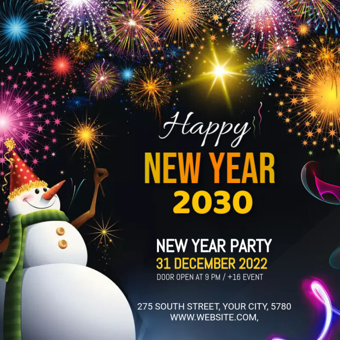 New year party Template | PosterMyWall