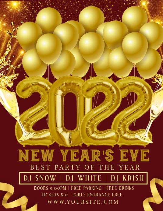 NEW YEAR PARTY Template | PosterMyWall