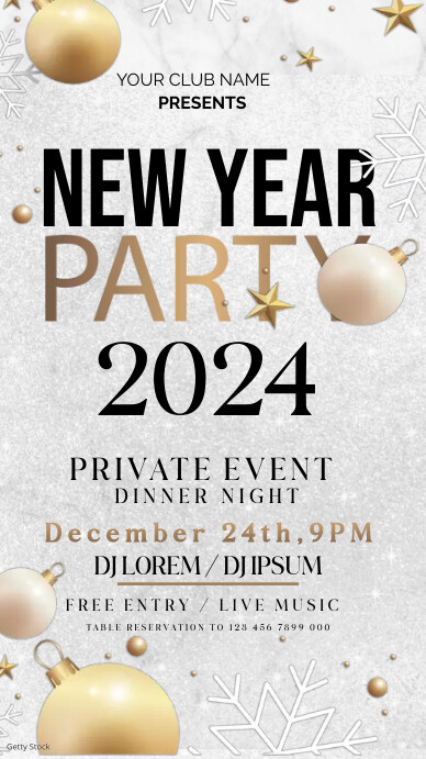 new year party Template | PosterMyWall