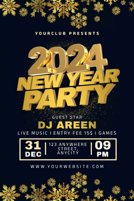 New Year Party Template | PosterMyWall