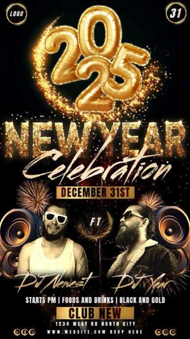 NEW YEAR PARTY Template | PosterMyWall