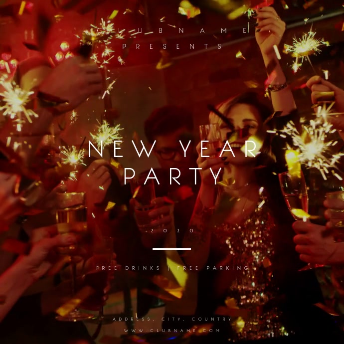 New Year Party Template | PosterMyWall