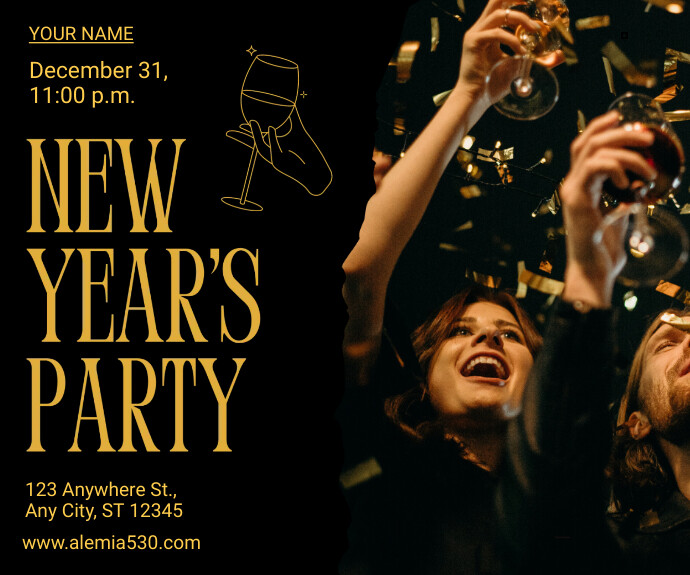 New Year Party Template | PosterMyWall