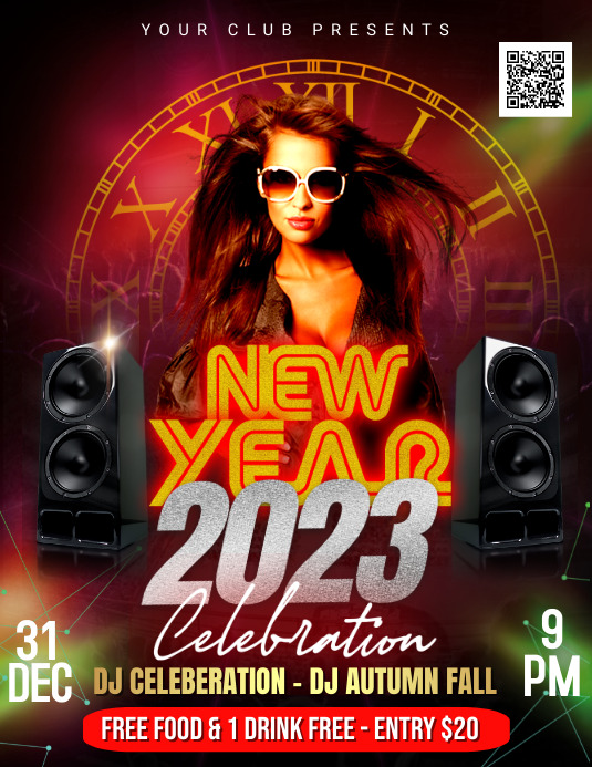 New Year Party Template | PosterMyWall