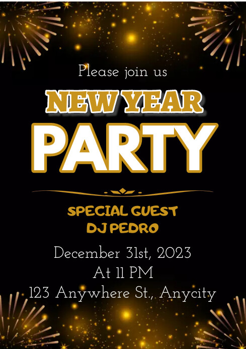 New year party Template | PosterMyWall