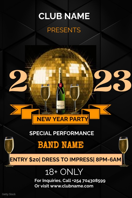 New Year Party Template | PosterMyWall