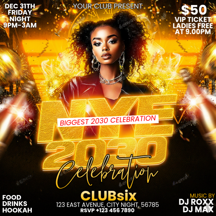 New Year Party Template | PosterMyWall