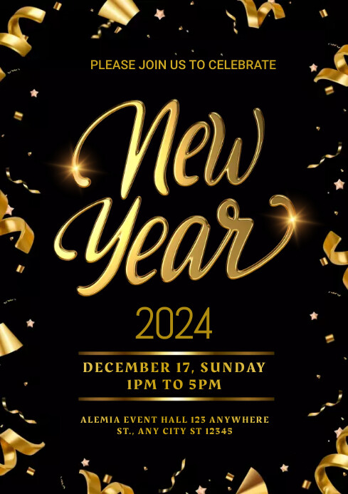 Plantilla de New Year Party | PosterMyWall