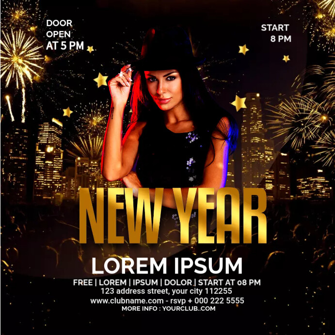 New Year Party Template | PosterMyWall