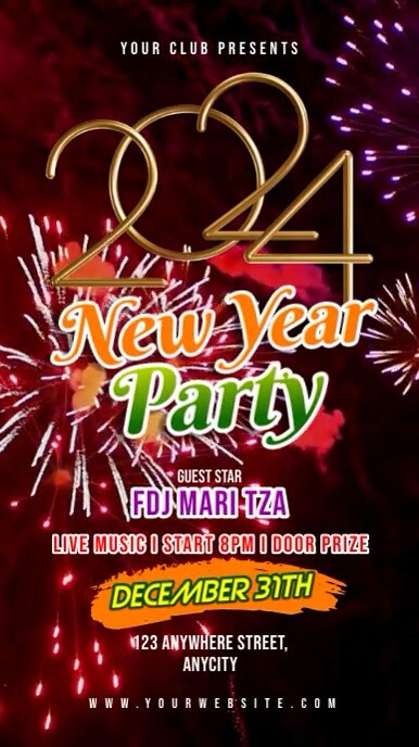 New Year Party Template | PosterMyWall