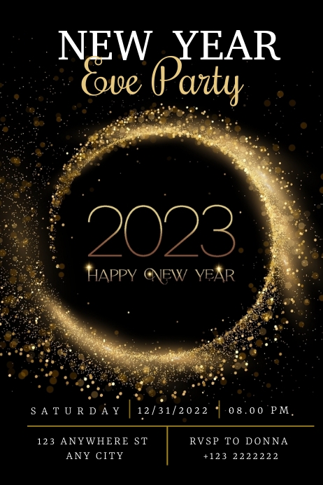 NEW YEAR PARTY Template | PosterMyWall