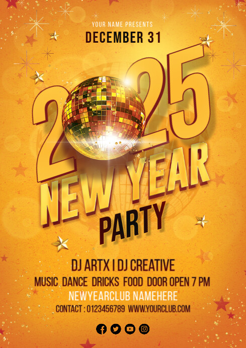 New Year Party Template | PosterMyWall