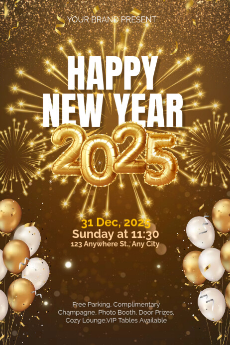 new year party Template | PosterMyWall