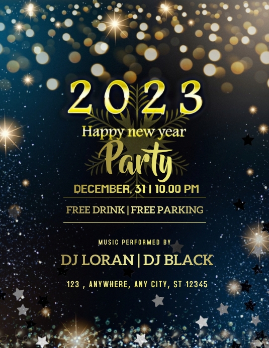 NEW YEAR PARTY Template | PosterMyWall