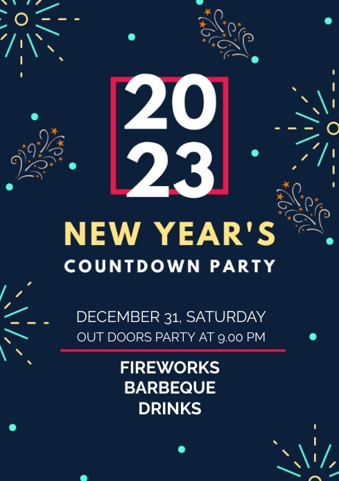 NEW YEAR PARTY Template | PosterMyWall