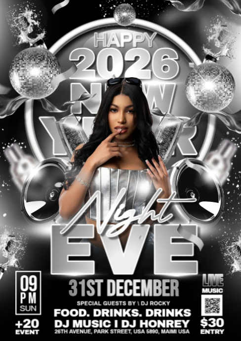 NEW YEAR PARTY Template | PosterMyWall