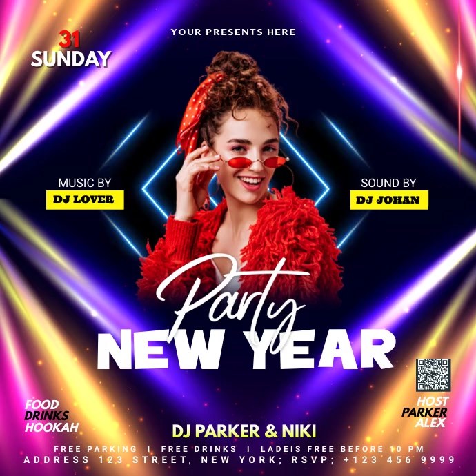new year party Template | PosterMyWall