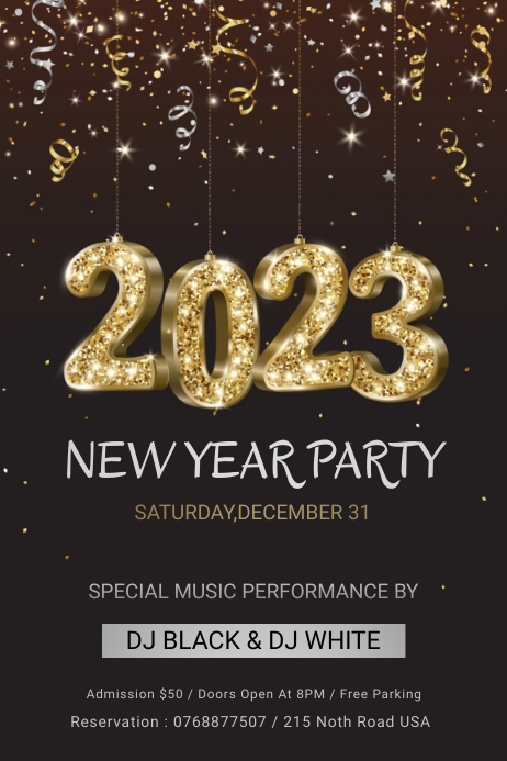 New Year Party Template | PosterMyWall
